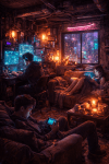 Neon Echoes: Surviving in the Glow – Cyberpunk City AI