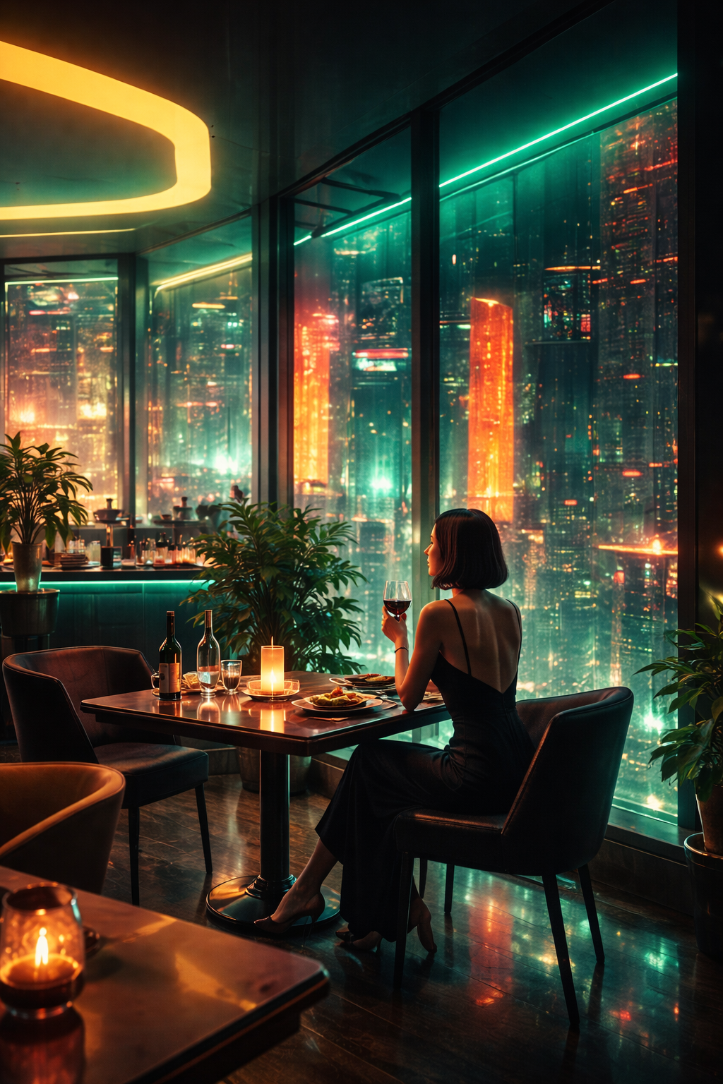 Neon Aftertaste – Cyberpunk City AI